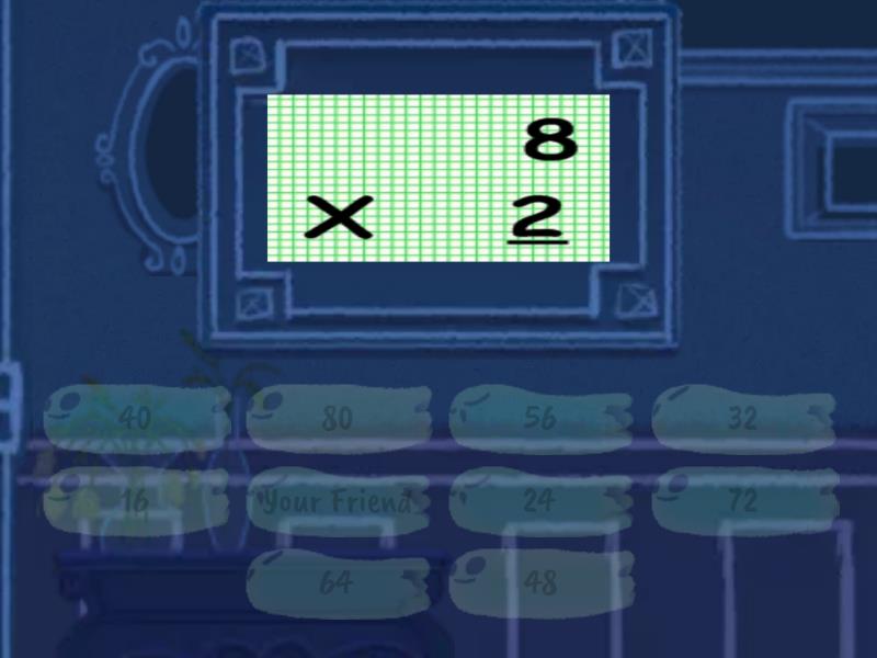 SPOOKY HAUNTED Multiplication - 8 - Find the match