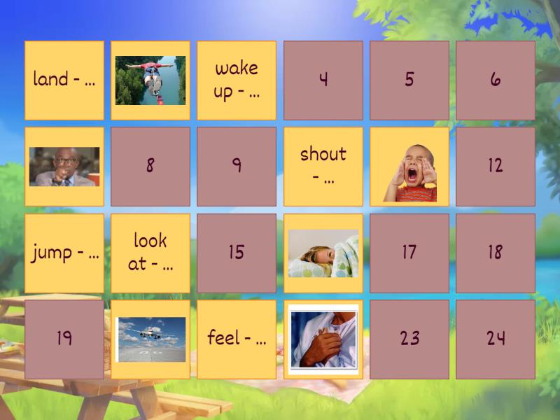 SM3 - Unit 7 - Regular and Irregular Verbs - Memory Game (+ name the ...