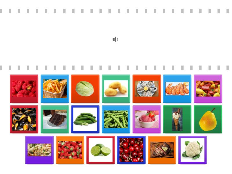Food - Listening - Find the match