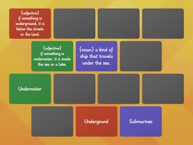 Family and Friends 4 Word Dictionary - Matching pairs