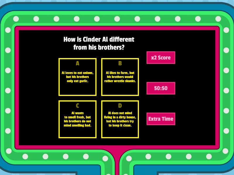 Cinder AL - Gameshow quiz