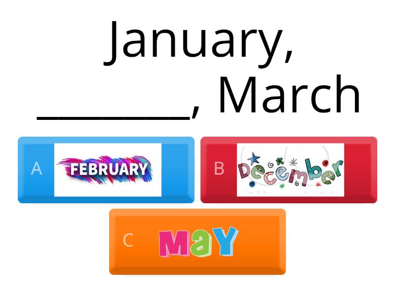 MONTHS OF THE YEAR - Quiz
