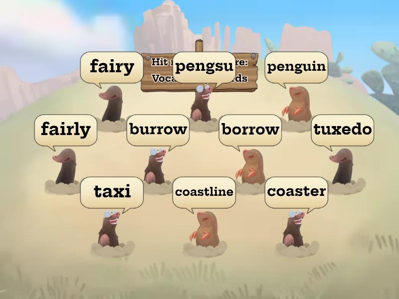 Whack the Vocabs - Whack-a-mole