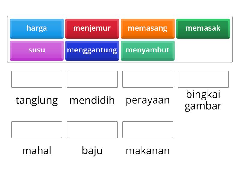 Tema 5 Membina Frasa - Match up