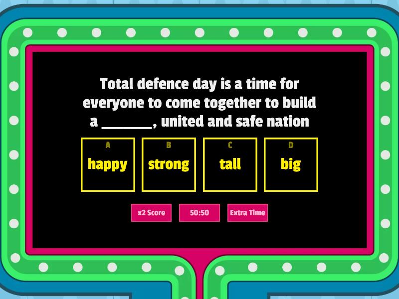 Total defence day - Gameshow quiz
