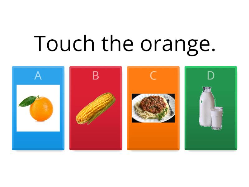 Game - Receptive ID - Field of 4, 5 Targets (Set D) - Quiz