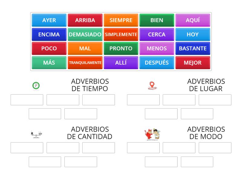 ADVERBIOS III - Group sort