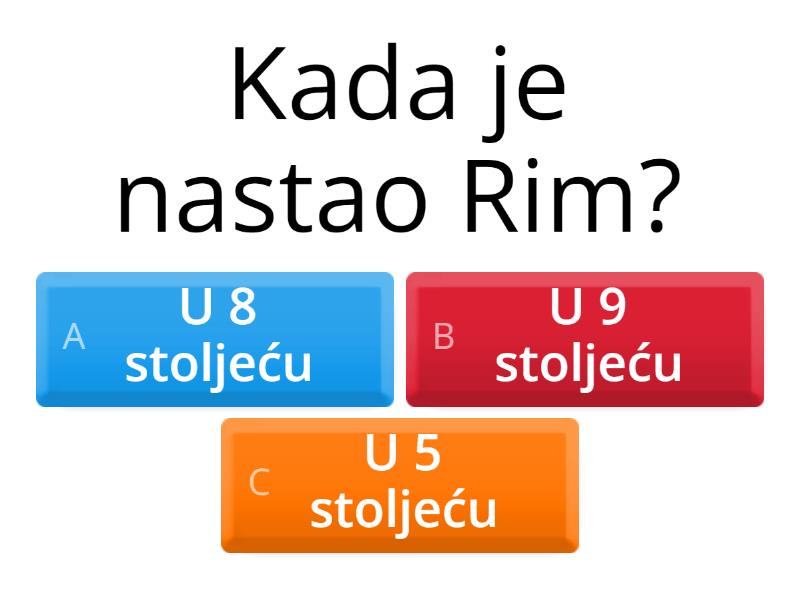 Stari Rim - Kviz