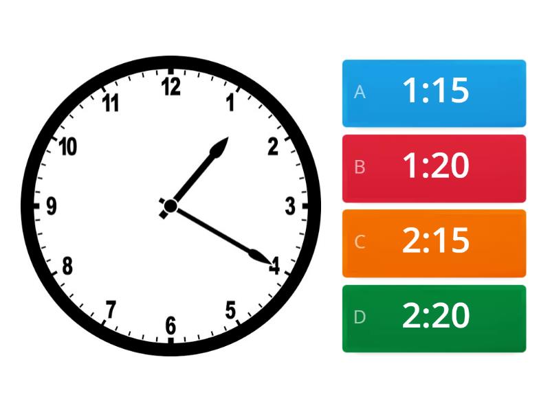 Reading time - Analog Clock - Quiz
