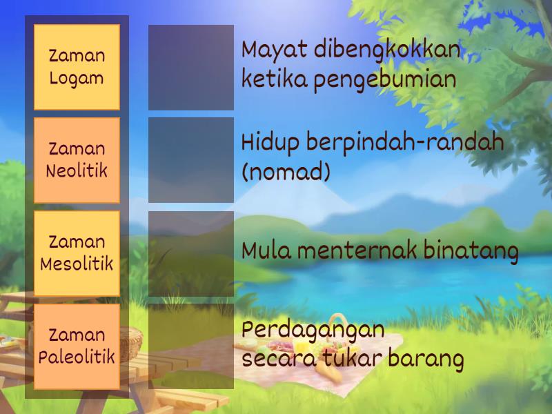 ZAMAN PRASEJARAH - Match up