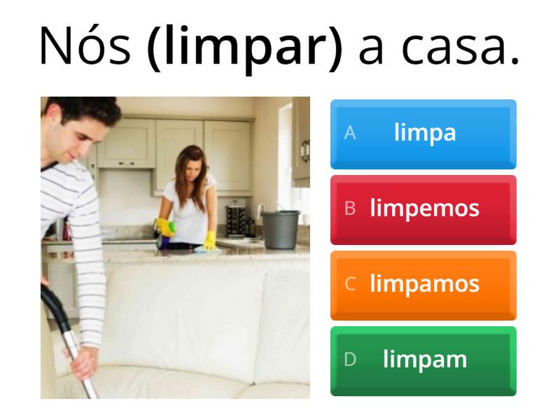 Verbos Regulares Presente - AR, ER, IR - Quiz