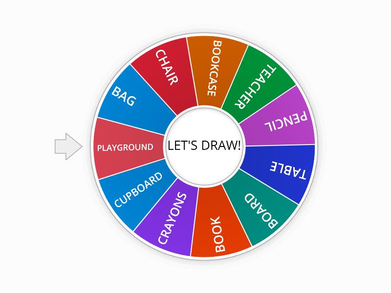 Copy of School Objects Wheel - Spin the wheel