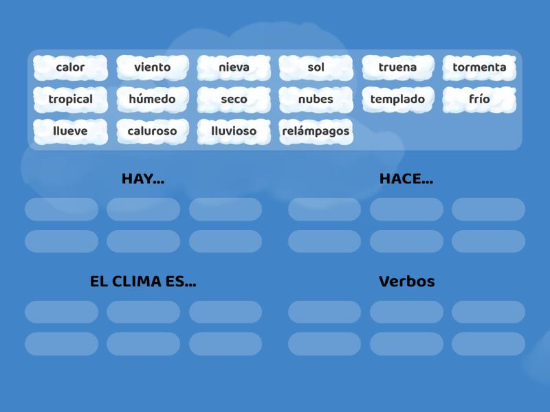 El clima - Group sort
