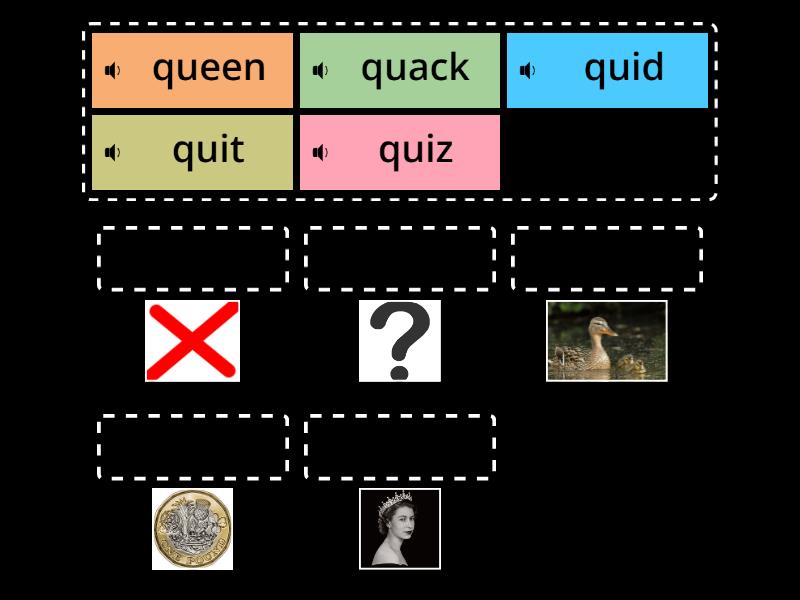qu words - Match up