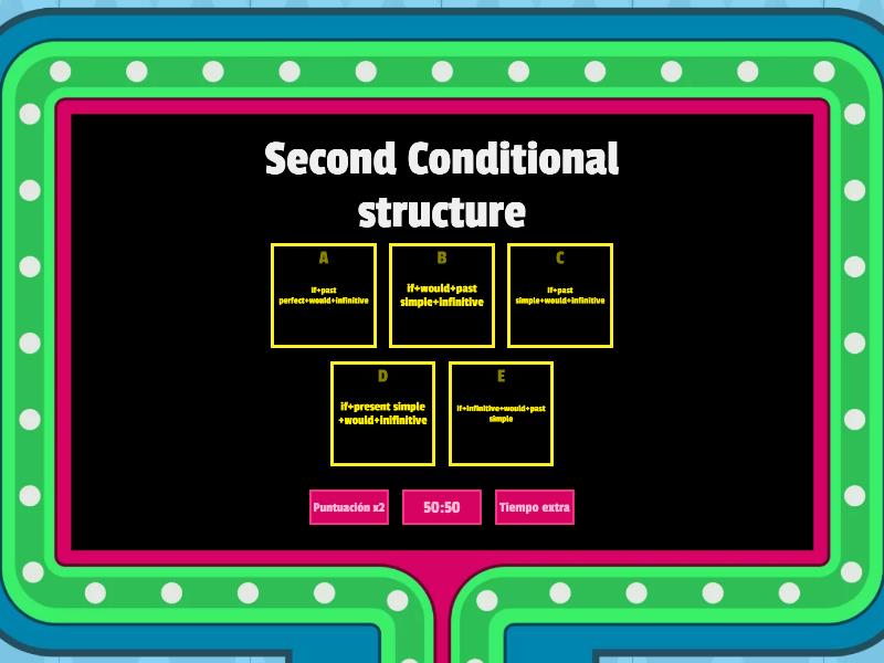 Second Conditional - Gameshow quiz