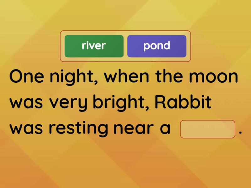 The sneaky Rabbit - Complete the sentence