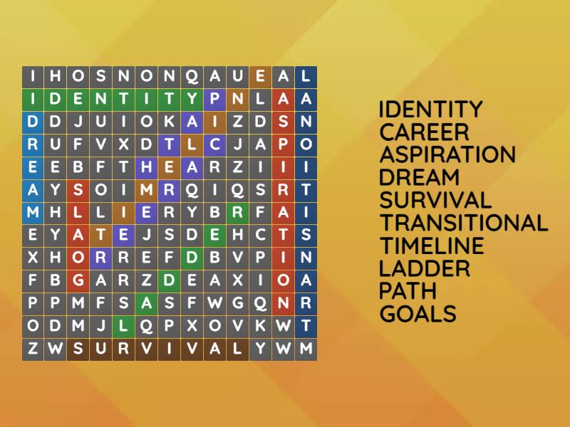 employability vocab - Wordsearch