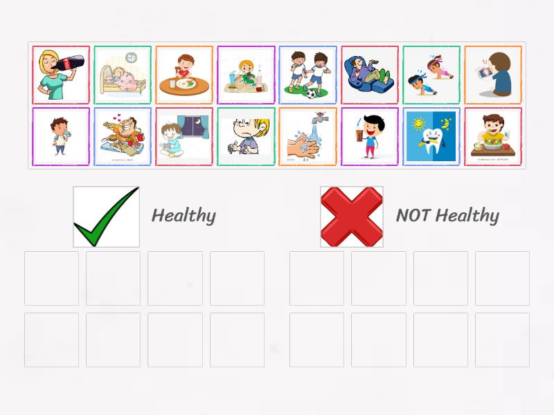 Science_Grade 2_Staying healthy - Group sort