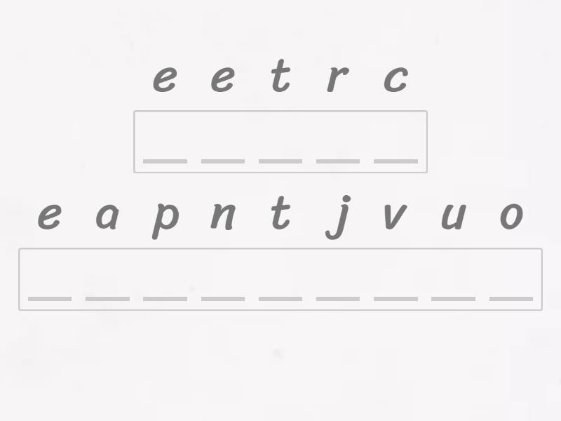 - Anagram