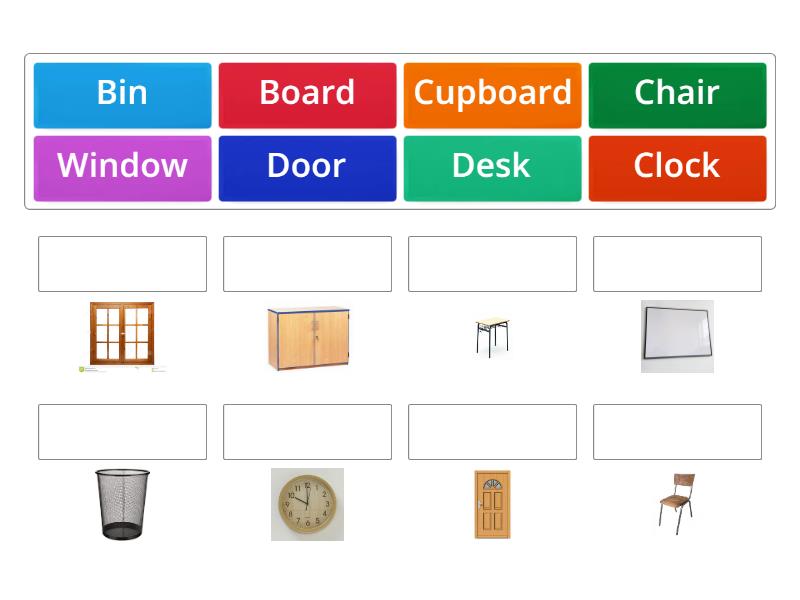 Classroom objects - Match up