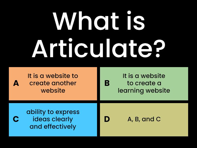 Articulate - Quiz