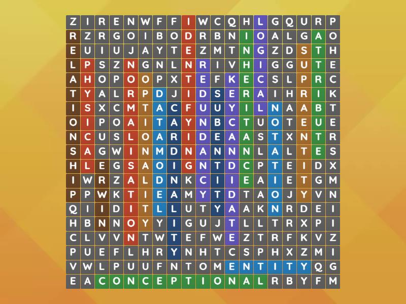 Find the words - Wordsearch