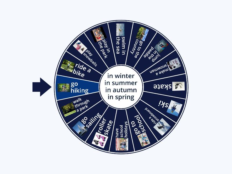 the seasons activities - Spin the wheel