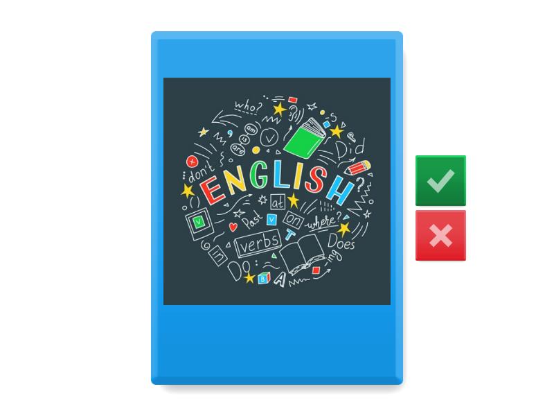 School subjects - Flash cards