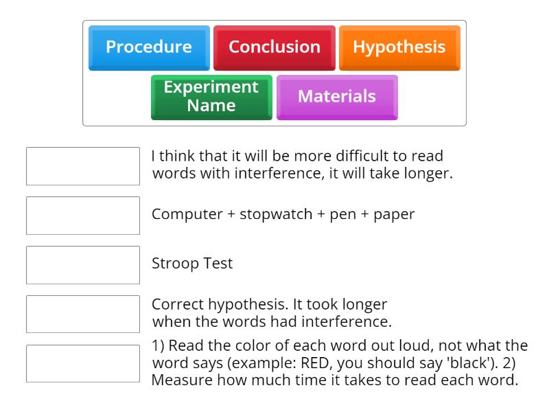 Stroop Test - Lab Report - Match up