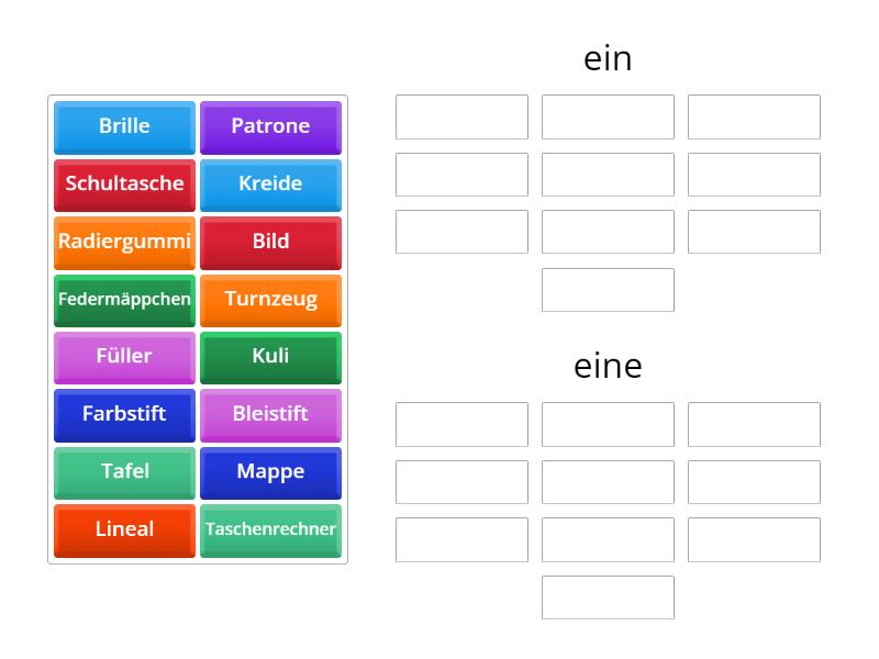 Schulsachen2 - Group sort