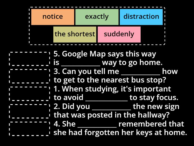 ESL2 4/1 Quiz - Match up
