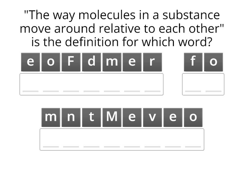 Phase Change Vocabulary from Amplfiy - Anagram