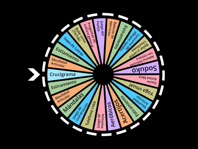 Ruleta de pausas activas - Spin the wheel