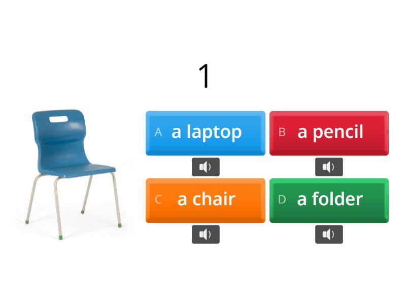 Classroom Objects (Pre-Entry and Entry 1 ESOL) - Quiz
