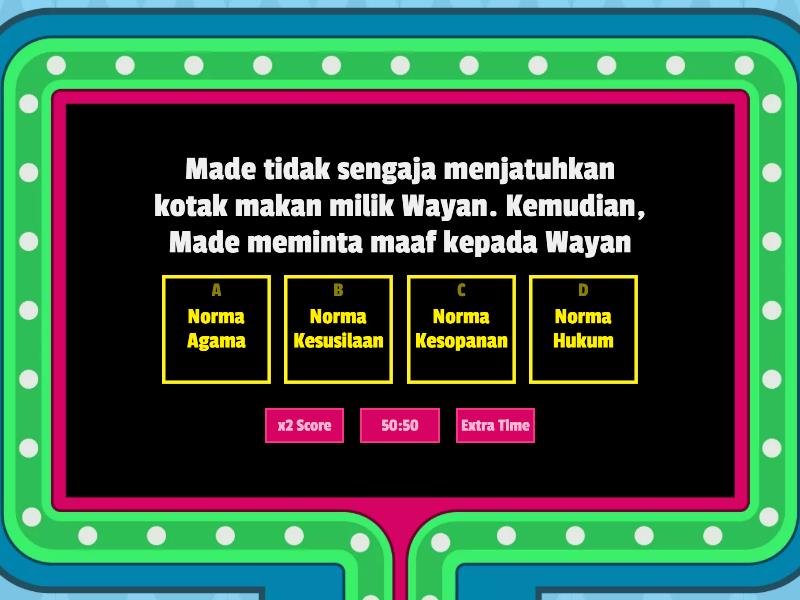 Contoh Macam-Macam Norma - Game show de TV
