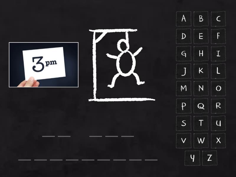 ESL 50 - times of the day - Hangman