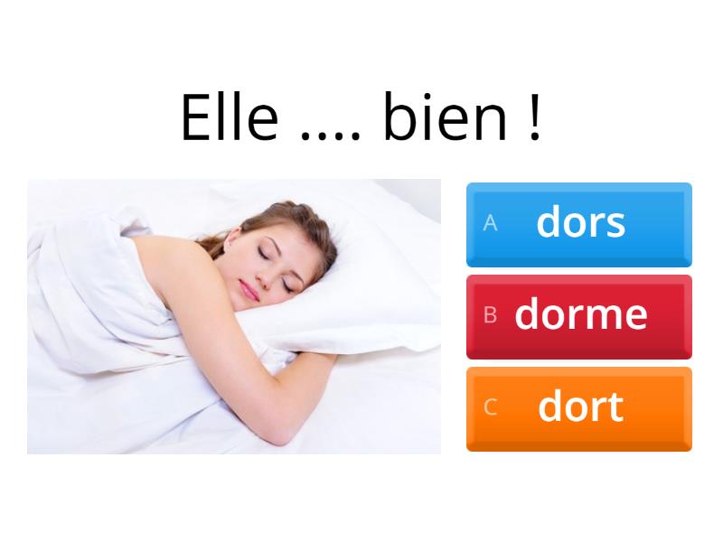 partir, sortir, lire, dormir - Quiz