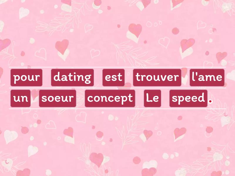 Speed dating - Unjumble
