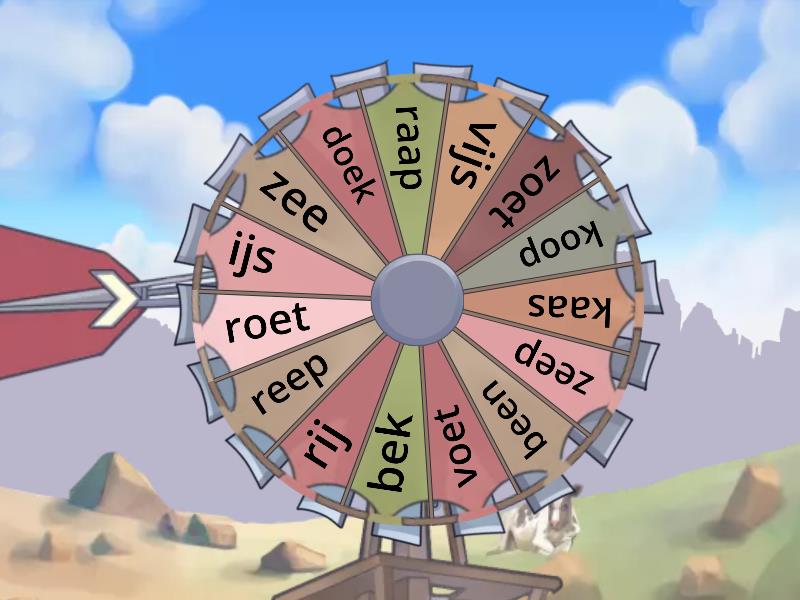 ik lees al goed k3- oefenen 1- Red van fortuin - Spin the wheel