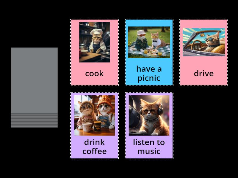 Tenses Cats - Speaking cards