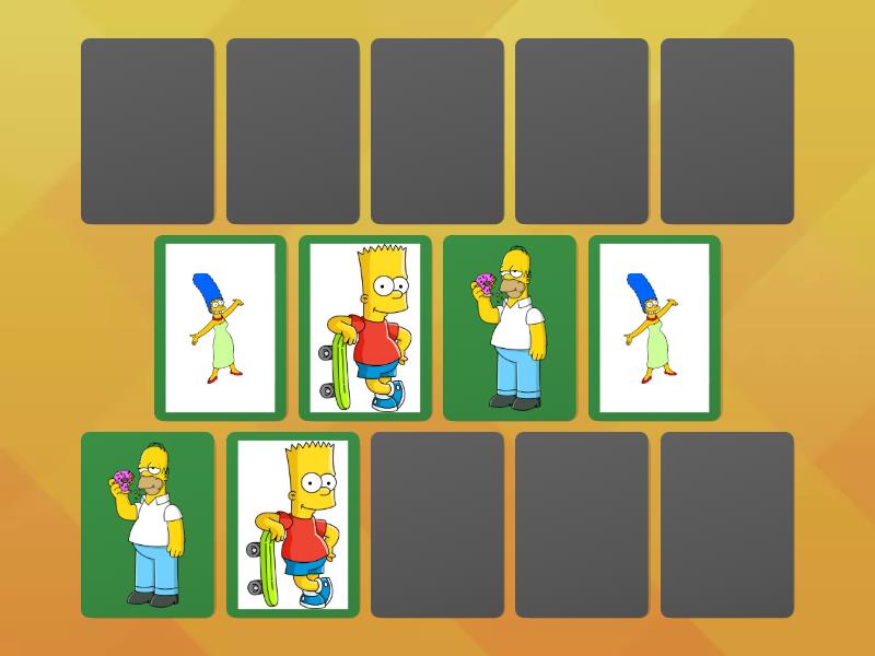 Memorice Simpson - Matching pairs
