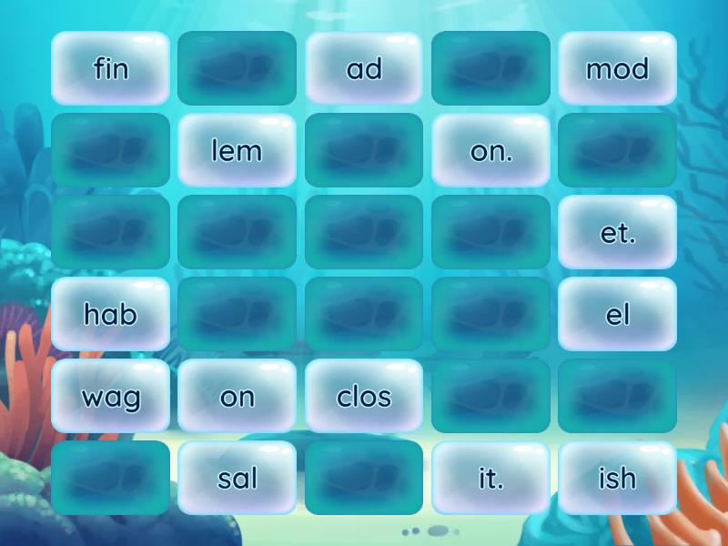 Spelling Words Closed Syllables VC/V - Matching pairs