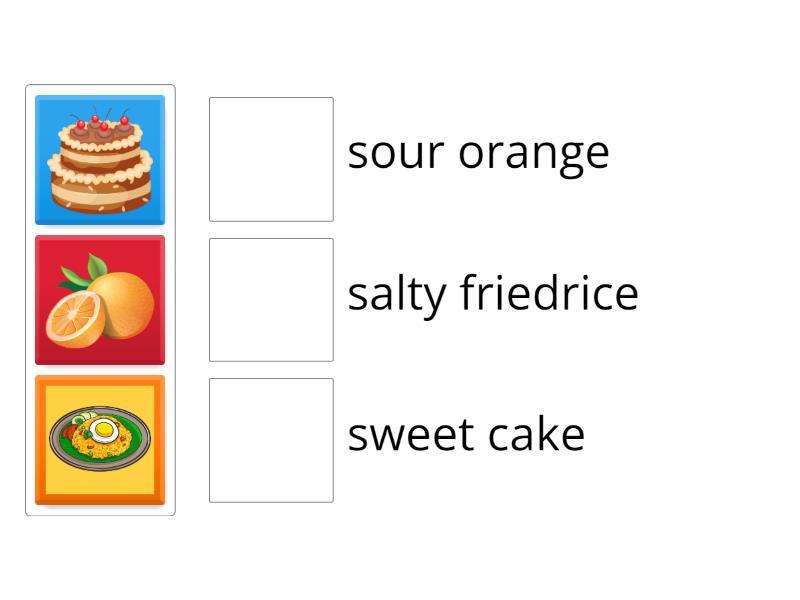 How does it taste? - Match up