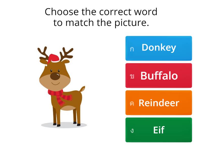 Christmas Vocabulary - Quiz