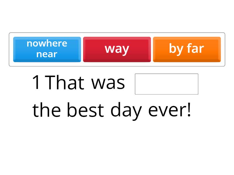 comparative structures - Complete the sentence