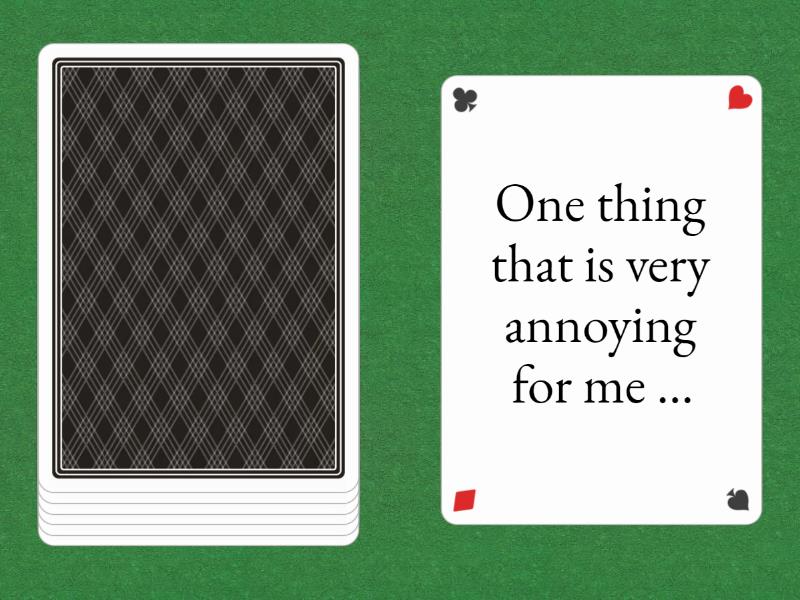 Roadmap B1 / unit 2A / vocabulary - Speaking cards