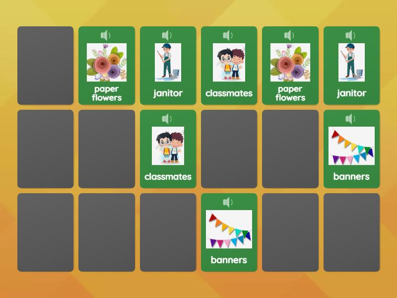 / At School K3 - Matching pairs