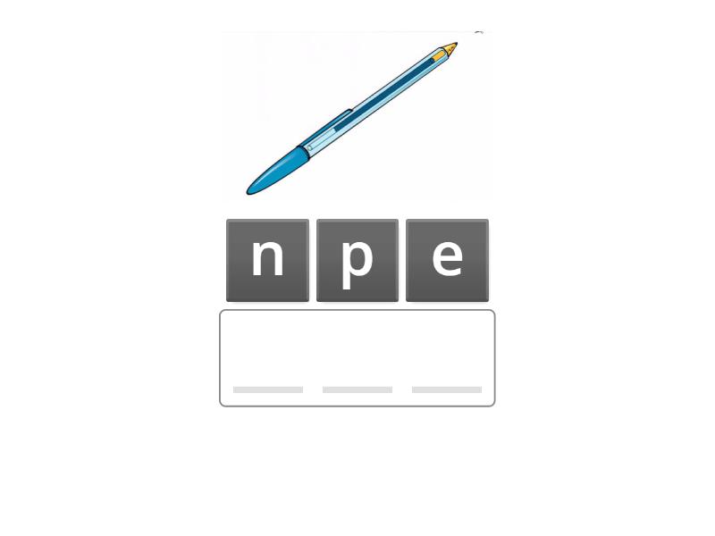 Family and Friends 1 Unit 1 school things - Anagrama