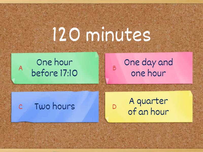 Days, hours, minutes, seconds. Converting measures of time. - Quiz