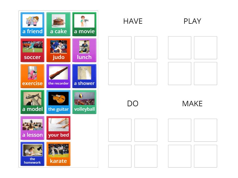 Collocations - Group sort